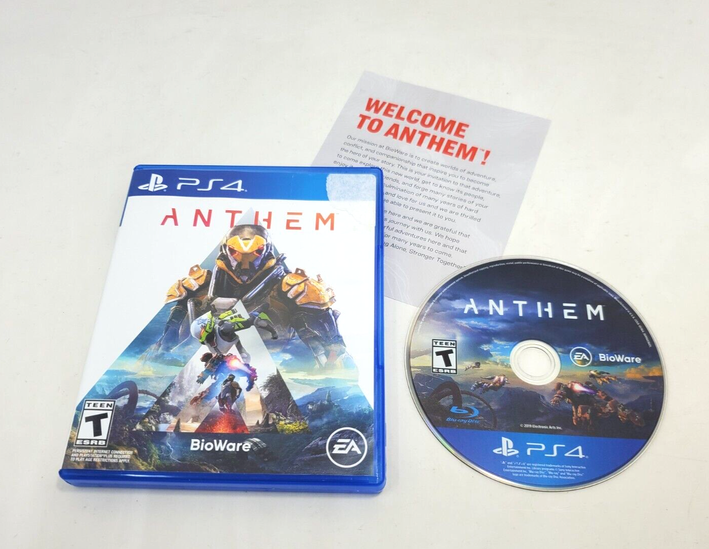 Anthem PS4 (Sony PlayStation 4, 2014) Game Disc & Case TESTED ...