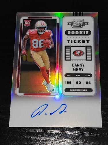 2022 Contenders Optic Rookie Ticket Silver Danny Gray RC Auto Autograph ...