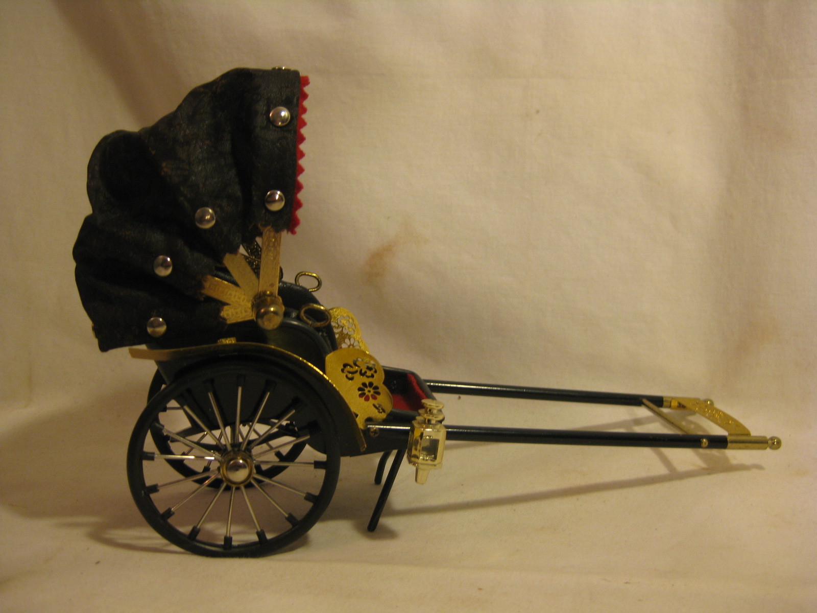 vintage toy rickshaw ricksha unique detailed metal & plastic taxi wagon ...