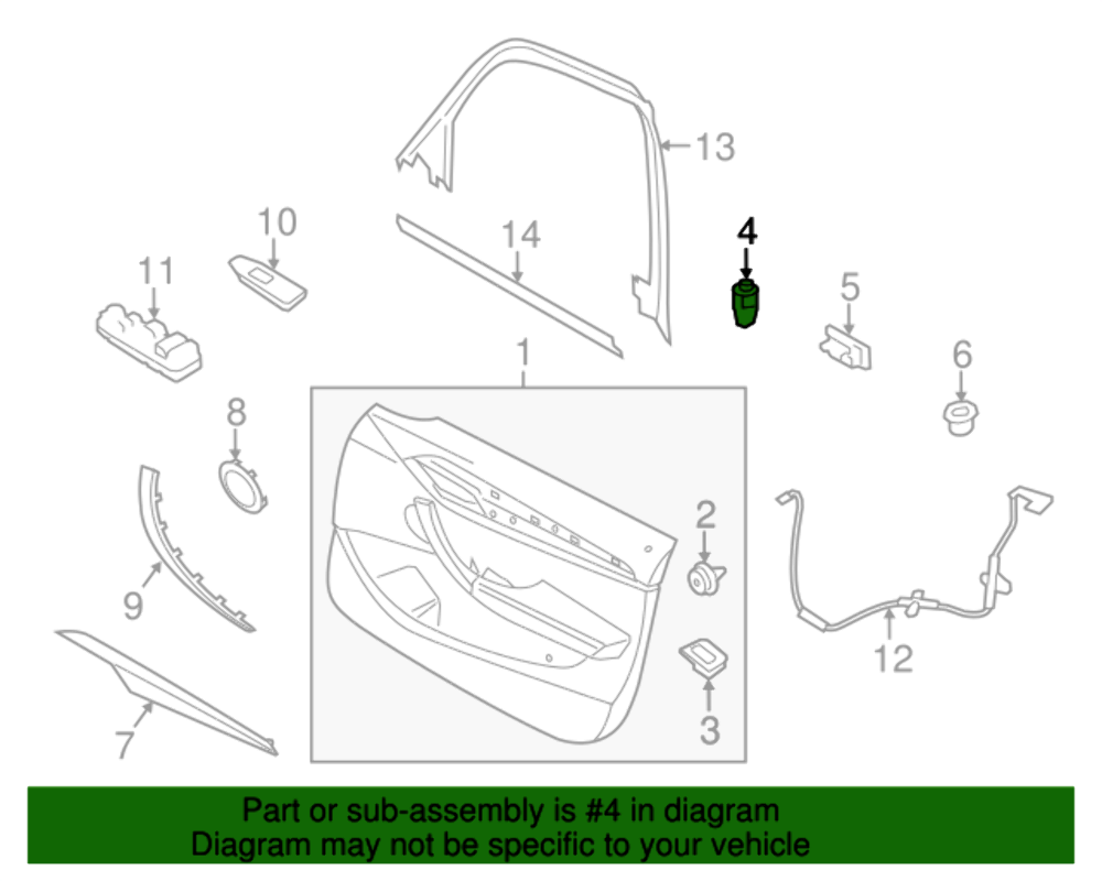 BMW+51418267067+Genuine+OEM+Door+Trim+Panel+Retainer+Nut for sale ...