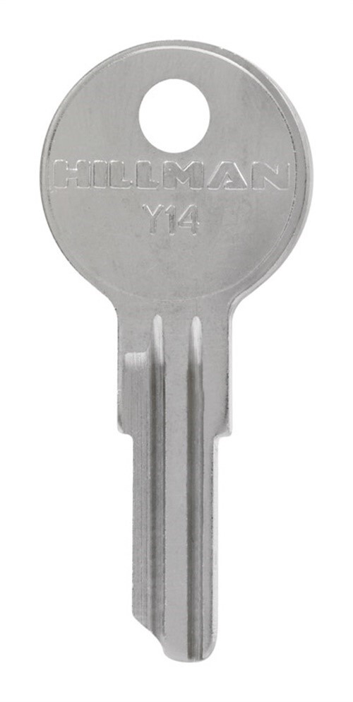 Hillman 85484 Brass Nickel Y14 Universal Single Sided Blank Key (Pack ...