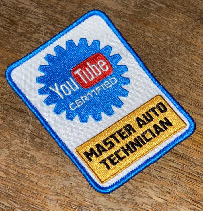 YouTube Certified Mechanic Patch - Master Auto Technician - BUY 3, GET ...