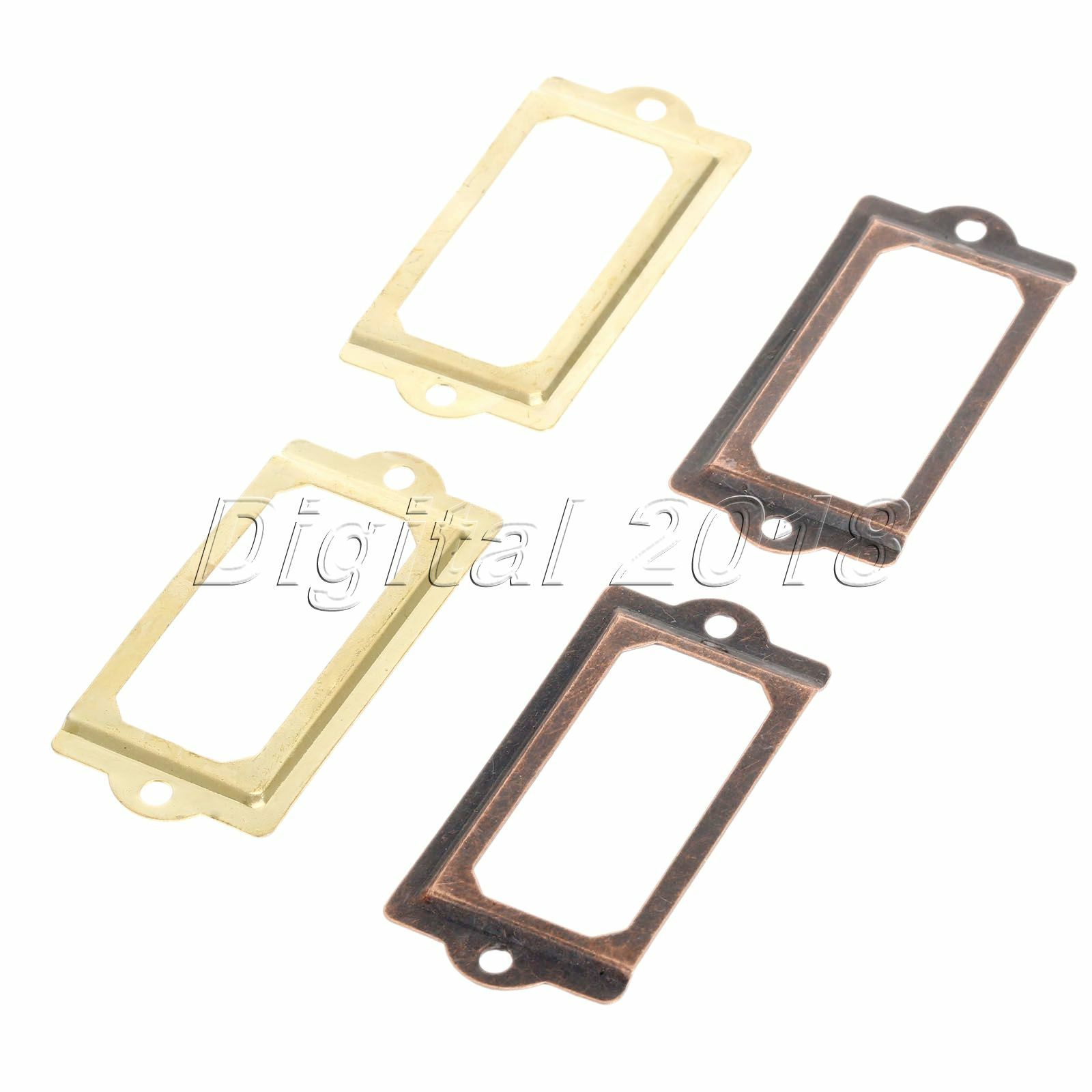 12pc Drawer Cabinet Frame Label Tag File Name Card Holder Accessories ...