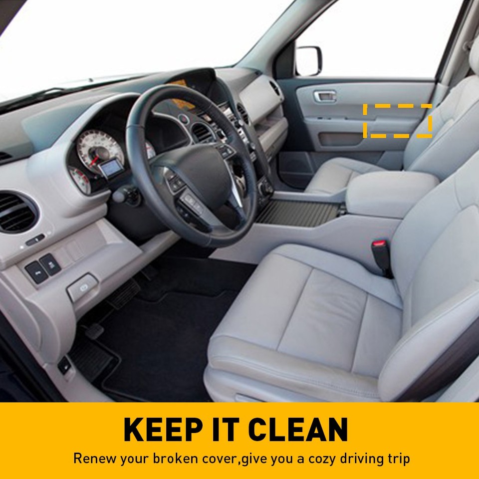 4pcs Leather Armrest Cover For 2009-2015 Honda Pilot Front Rear Door ...