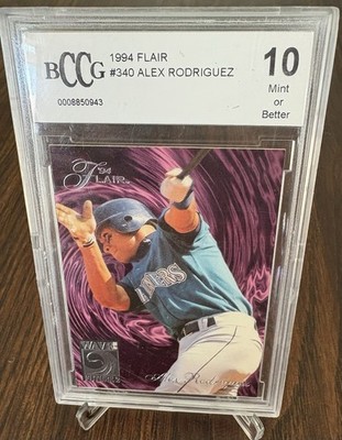 1994 Flair Alex Rodriguez Rookie Wave Of the Future BCCG 10 | eBay