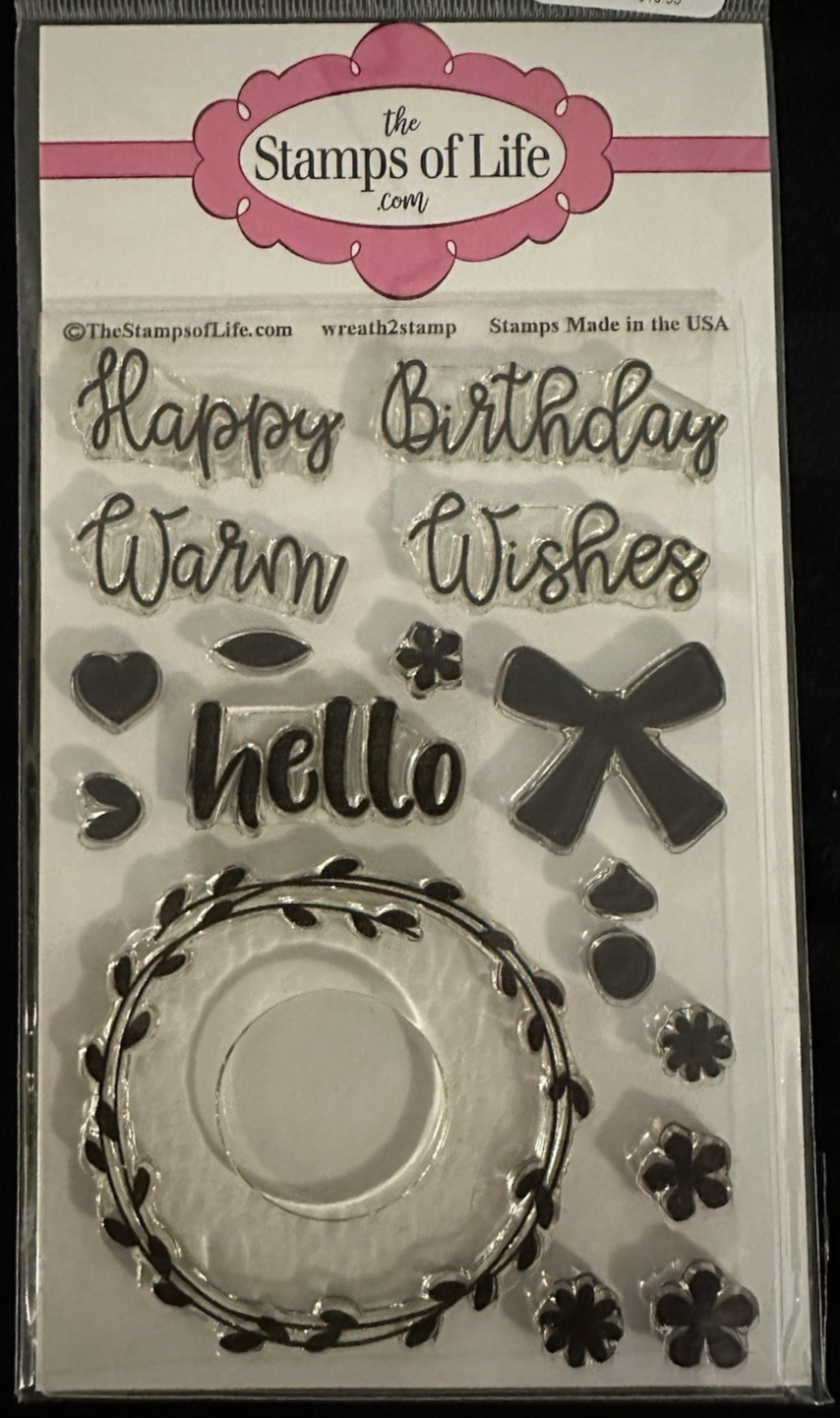 Stamps of Life Wreath2 Wreath Rubber Stamp - New in Package | eBay