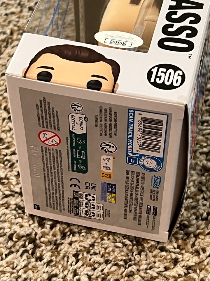 JASON SUDEIKIS TED LASSO 1506 SIGNED FUNKO POP AUTO ACTOR TV SHOW JSA ...