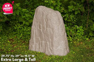 Garden Landscape Boulder Rock Fake Stone Hide Cover Wells Sprinkler ...