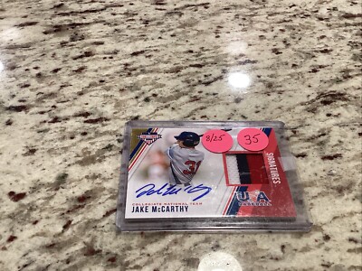 Jake McCarthy Certified Autograph Rookie /25 w/Free Shipping | eBay
