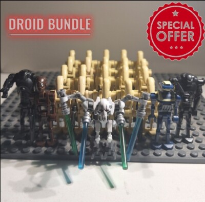 20x Star Wars Battle Droids, General Grievous, BX-Commando Droid + MORE ...