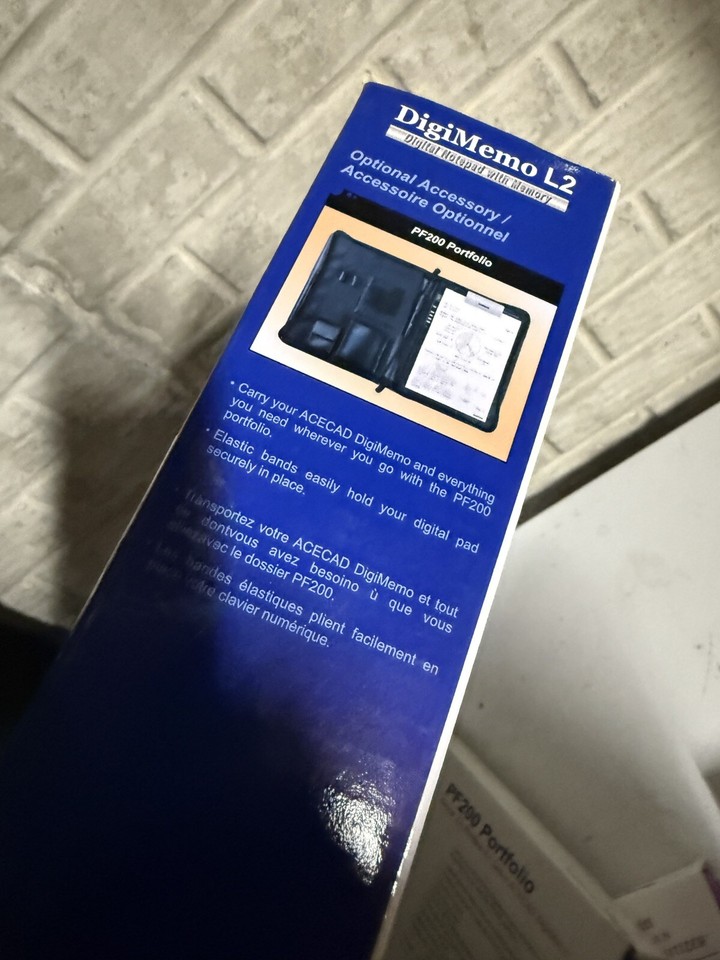 ACECAD DigiMemo L2 Digital Notepad, & Portfolio with Digi Pen UV Clean ...