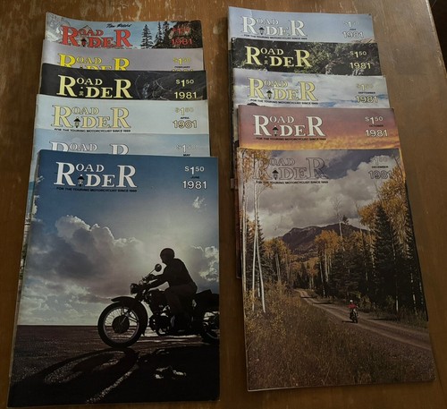 11 Road Rider Magazine Lot 1981 Complete Year - NOV. Yamaha Harley ...