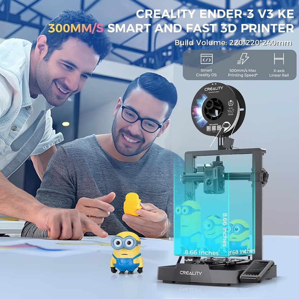 Creality Ender 3V3 KE 3D Printer 500mm/s MAX Printing Speed CR Touch ...