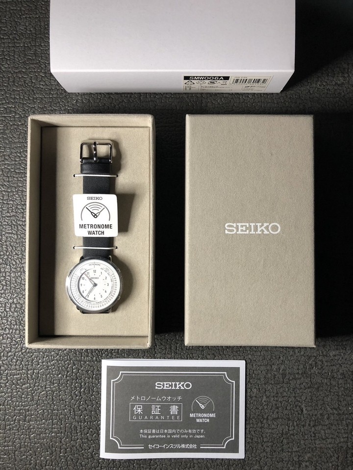 SEIKO Metronome Watch Monotone SMW006A Standard Line Genuine With Box ...