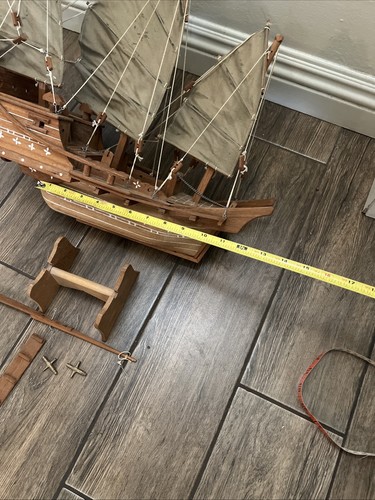 Vintage Wooden Chinese Junker Model Ship Boat | eBay