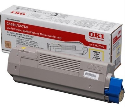 Original Oki 43487709 Yellow Toner Cartridge, For Color Printers OKI ...