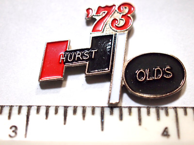 Hurst Oldsmobile Lapel Pin, Vehicle Pin Rare 1973 (1) pin Silvertone | eBay