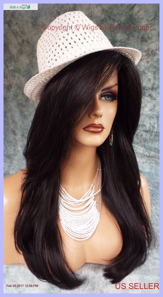 LONG DK BROWN DESIGNER WIG SOFT FLOWING CLASSIC SEXY LONG STYLE 2008 | eBay