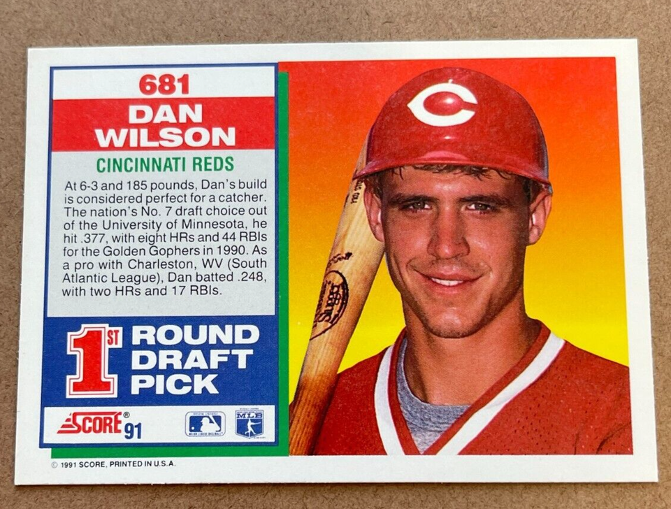 1991 Score Card # 681 Dan Wilson - Cincinnati Reds | eBay