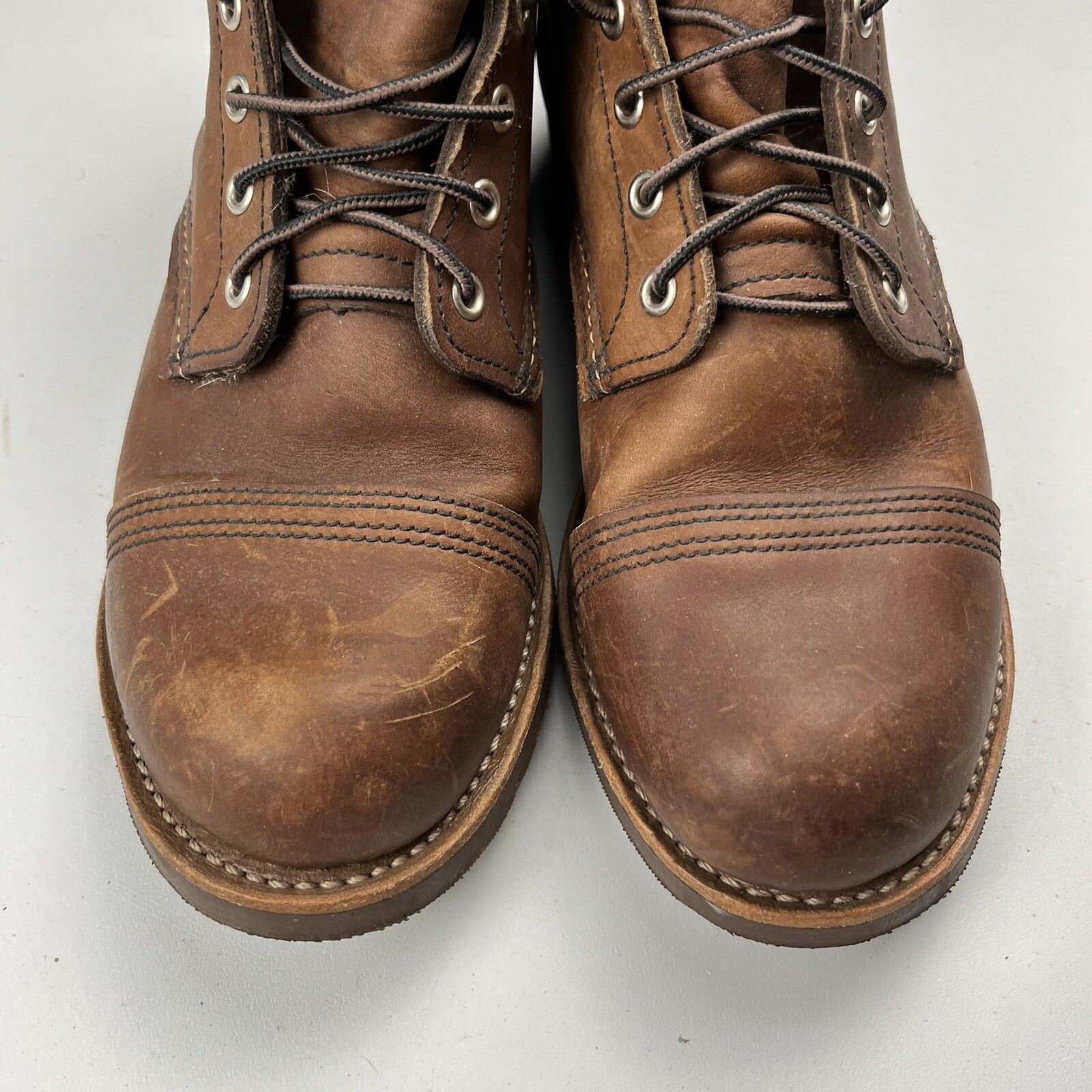 Red Wing Heritage Iron Ranger Brown Leather Boots Men's 8.5 D 8111 USA ...
