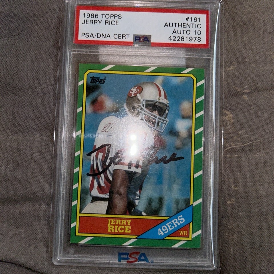 My Beautiful JERRY RICE PSA 10 Signature Card 🥰 | eBay