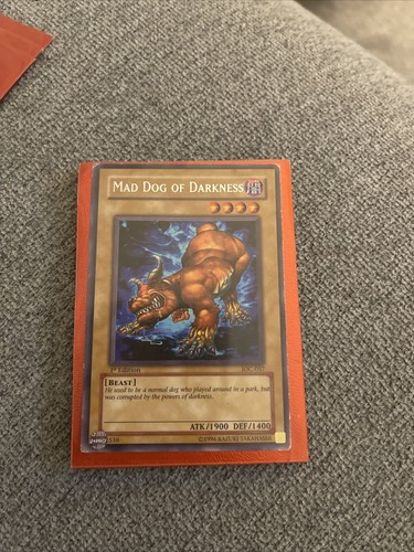 Yugioh Rare Mad Dog of Darkness IOC-057 Yu Gi Oh Trading Card First 1st ...