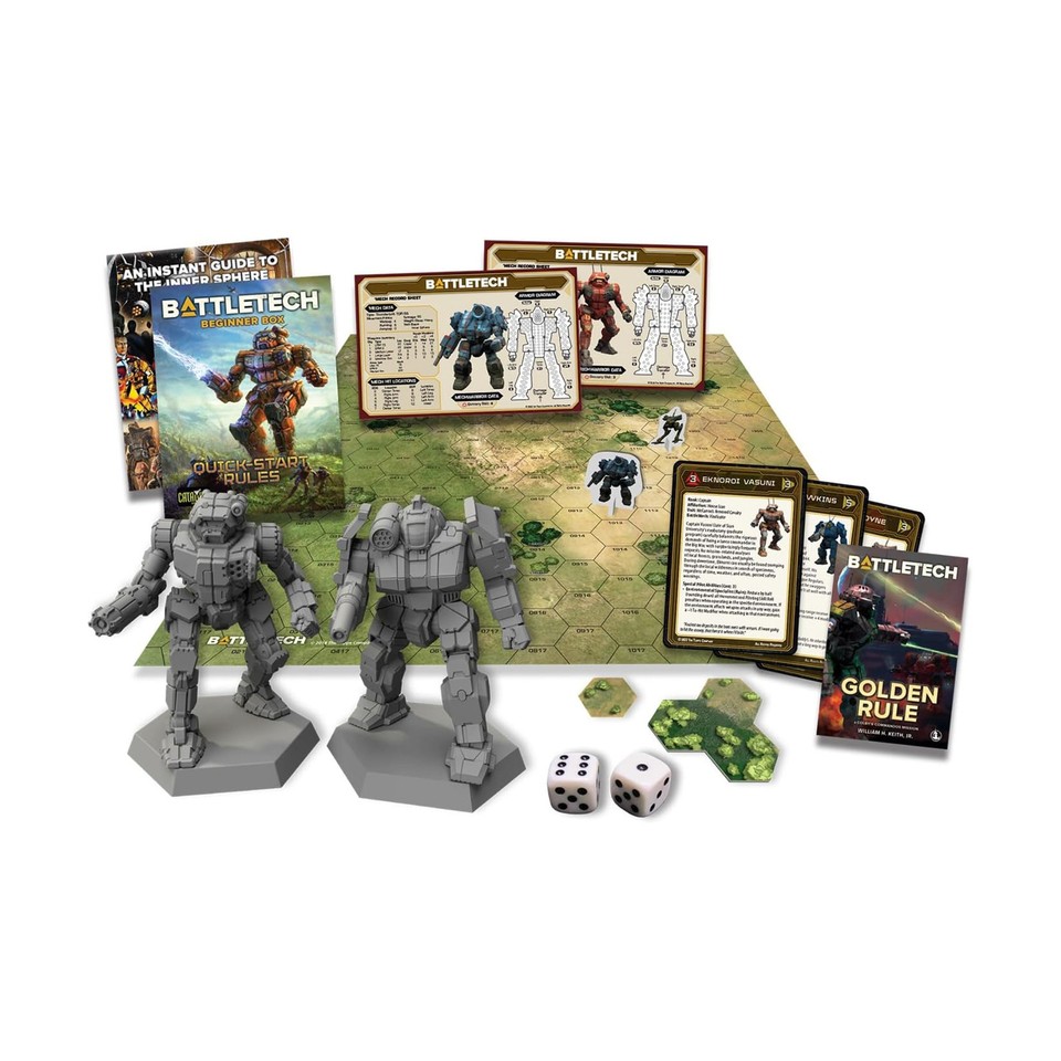 BattleTech 40th Anniversary with Beginner and Mercenaries Box and Art ...