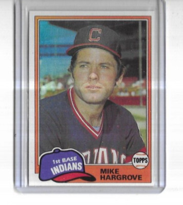 1981 Topps #74 Mike Hargrove Cleveland Indians | eBay