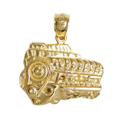 New 14k Gold Car Engine Charm Pendant | eBay