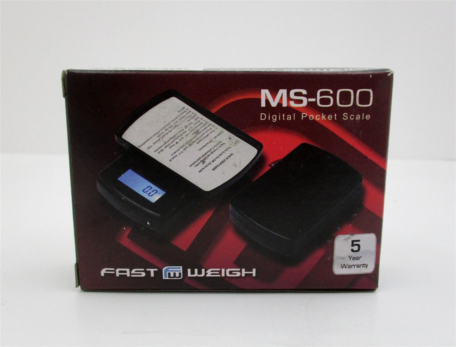 American Weigh Fast Weigh MS-600 Pocket Digital Scales 600-Gram x 0.1 ...