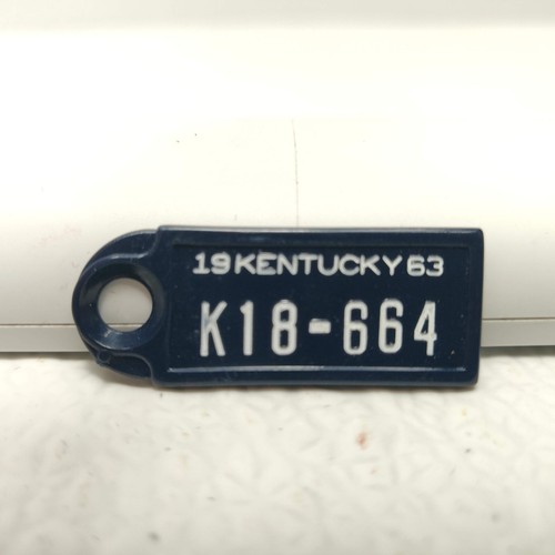 RARE VTG Disabled Veterans Mini License Plate Key Chain Ring Tag ...