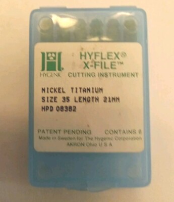 HyFlex X-file Size 35 Length 21mm 6 Pack Nickel Titanium Files | eBay