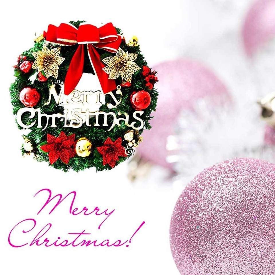 30 Cm Door Decoration Festive Decorations Flowers Garland Hanging ...