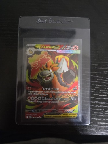 Mega Camerupt Ex 156/132 English Mega Evolutions Pokemon Card Near Mint ...