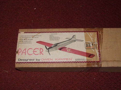 NIB 40" ACE R/C PACER RC FOAM / BALSA MODEL AIRPLANE KIT | eBay