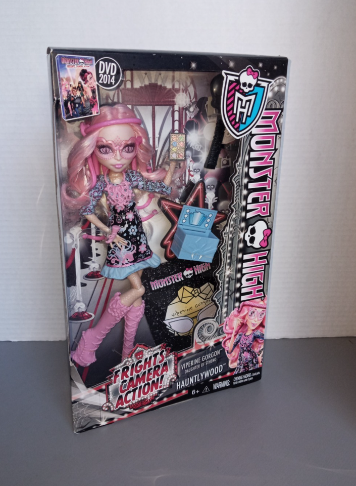 New MONSTER HIGH Viperine Gorgon FRIGHTS CAMERA ACTION Doll MIB 2013 ...