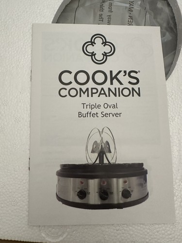 Cook’s Companion Triple Oval Buffet Server - Red (New in Box) | eBay