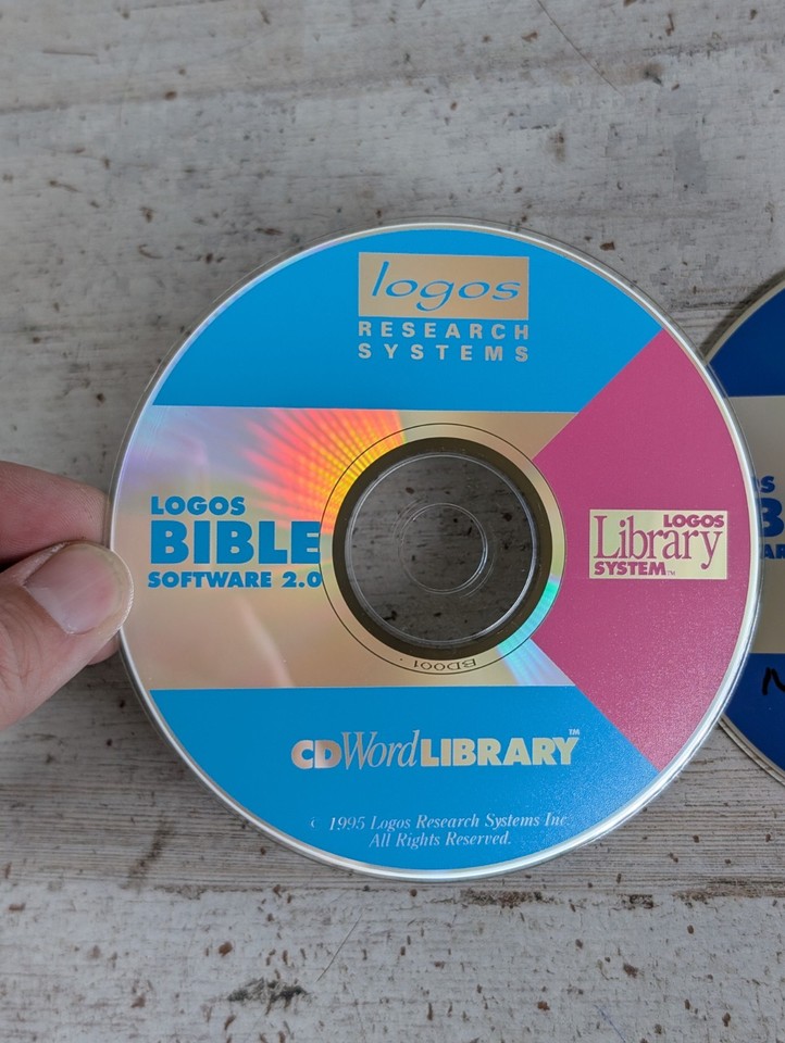 Vintage Logos Bible Software 2.0 1995 CD-ROM Word Library - Disks Only ...