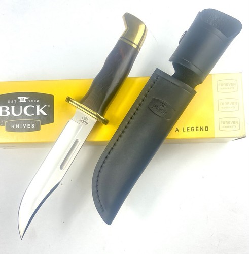 Buck Knife 119 Special, D2 Blade, Ironwood Handle, Brass Pommel and ...