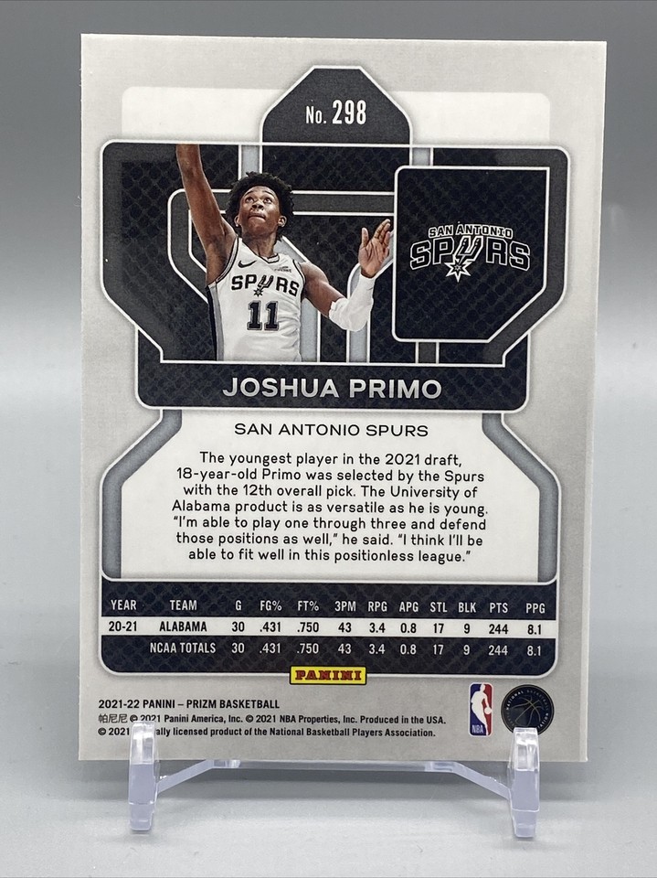 2021-22 NBA Prizm Joshua Primo Base Rookie - #298 | eBay
