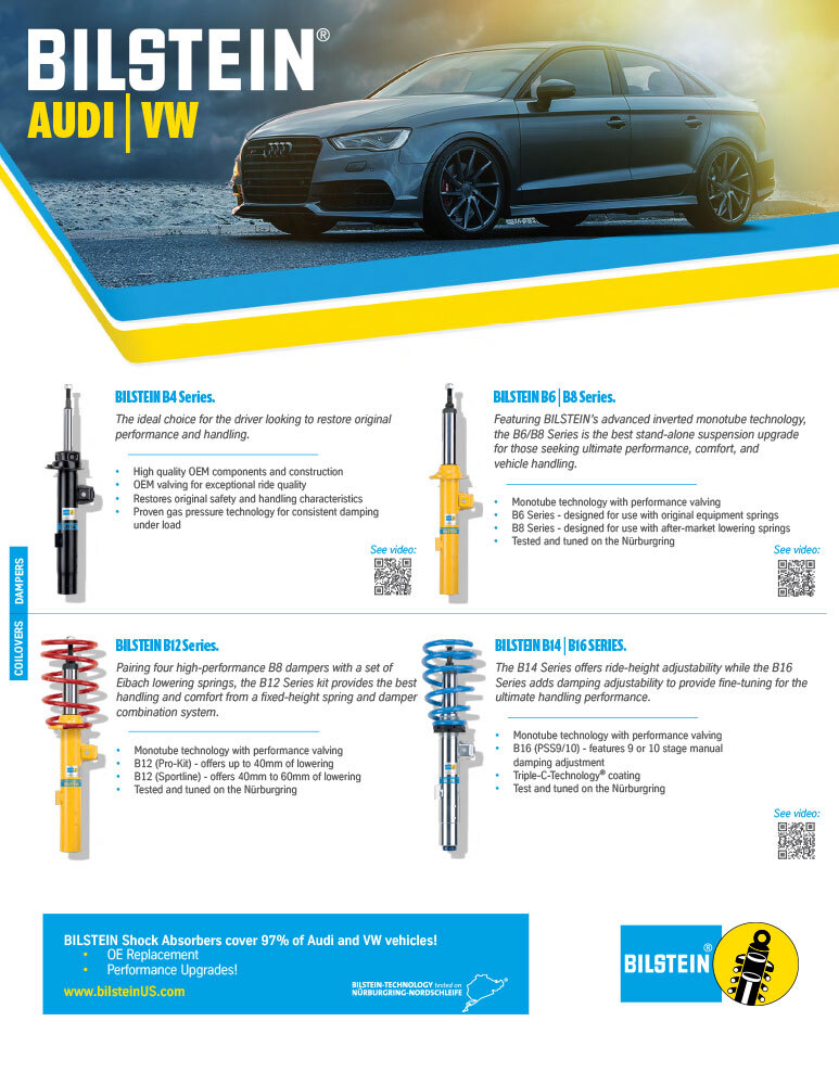 For Volkswagen R32 2008 Complete Bilstein B6 Shock Strut Set | eBay