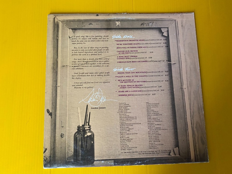 Gordon Jensen Gallery 1980 Impact Records VINYL LP gospel best of ...