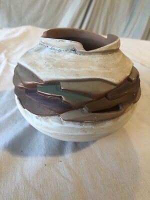 Steven Kaye Pottery Designs SouthWest Motif Vase Planter Collectible ...