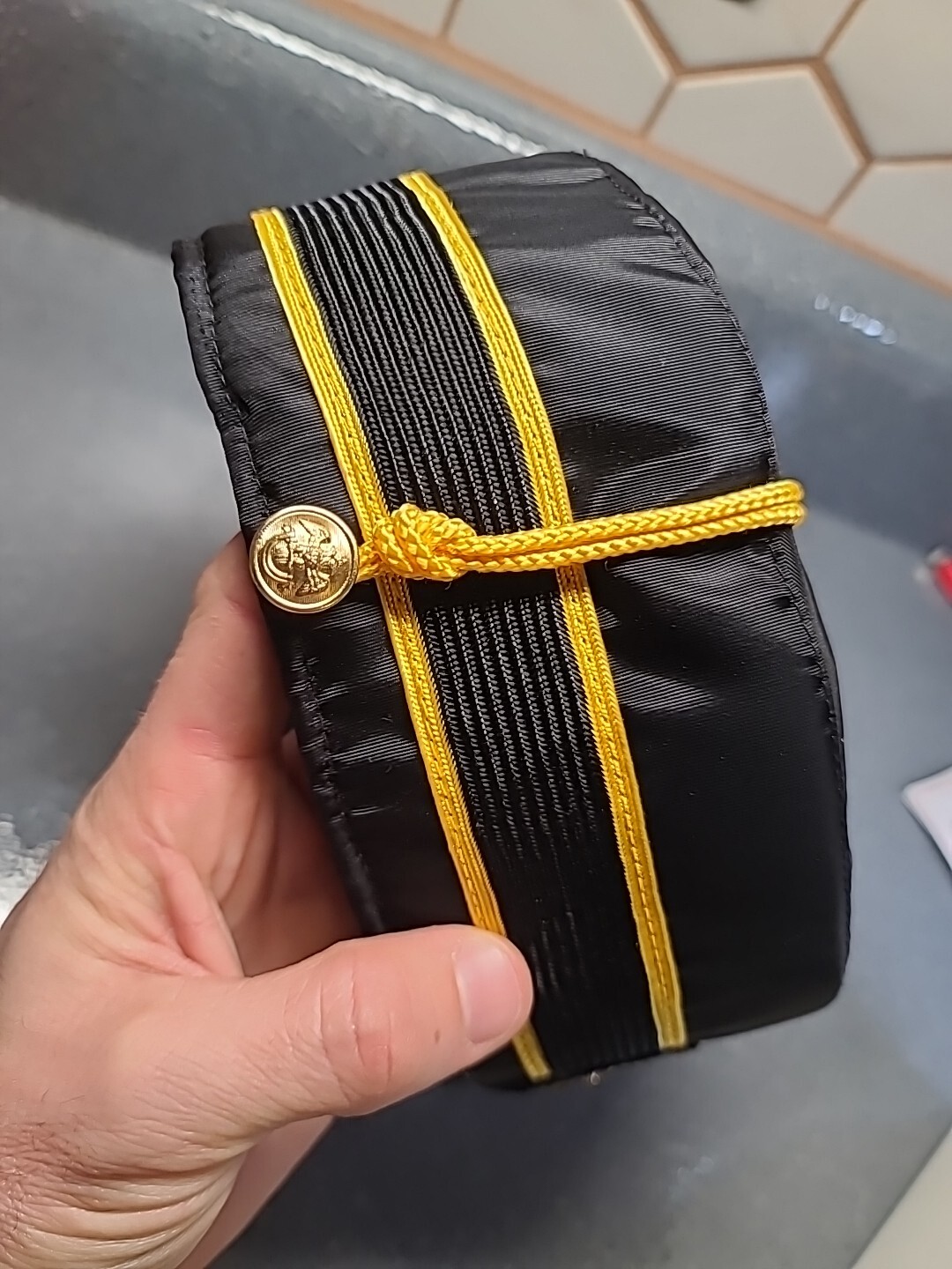 Vintage Masonic Mason Bellhop Style Hat Cap Double Eagle 32nd Degree ...