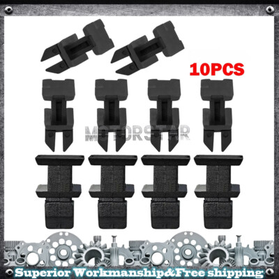 10pcs Car Body Panel Clip Push Rivet Plate Retainer Fits Mercedes W124 ...