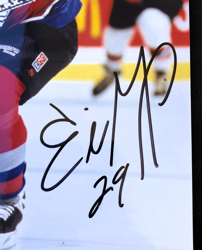 ERIC MESSIER #29 COLORADO AVALANCHE NHL HOCKEY AUTOGRAPHED PHOTO COA 8 ...