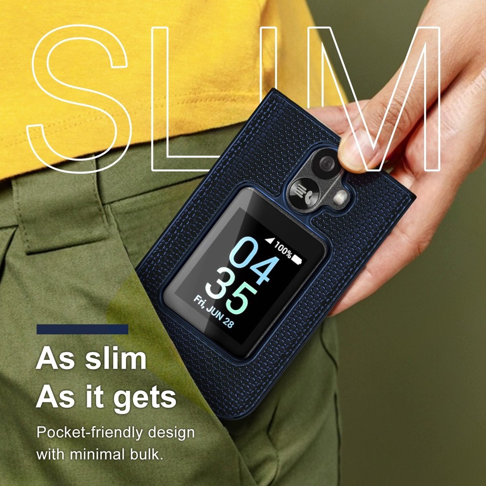 For TCL Flip 3 Case (T435D) 2024 Hybrid Armor Phone Cover + Screen ...