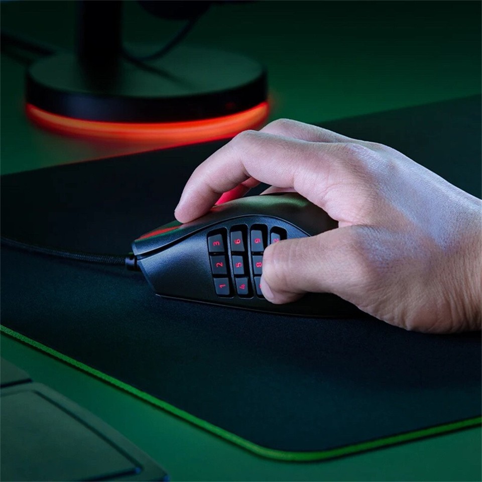 Razer Naga Left Handed Version - Ergonomic MMO Gaming Mouse with 12 ...