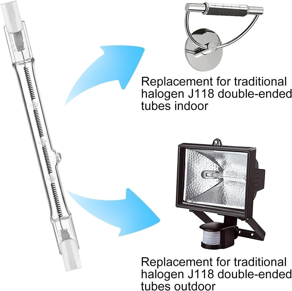 R7s 500W 400W 300W 200W 150W Floodlight Security Bulb Linear Halogen ...