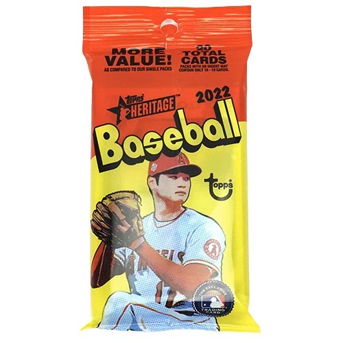 2022 Topps Heritage Baseball Value Pack 20 Cards - Lot of 6 SEALED | eBay